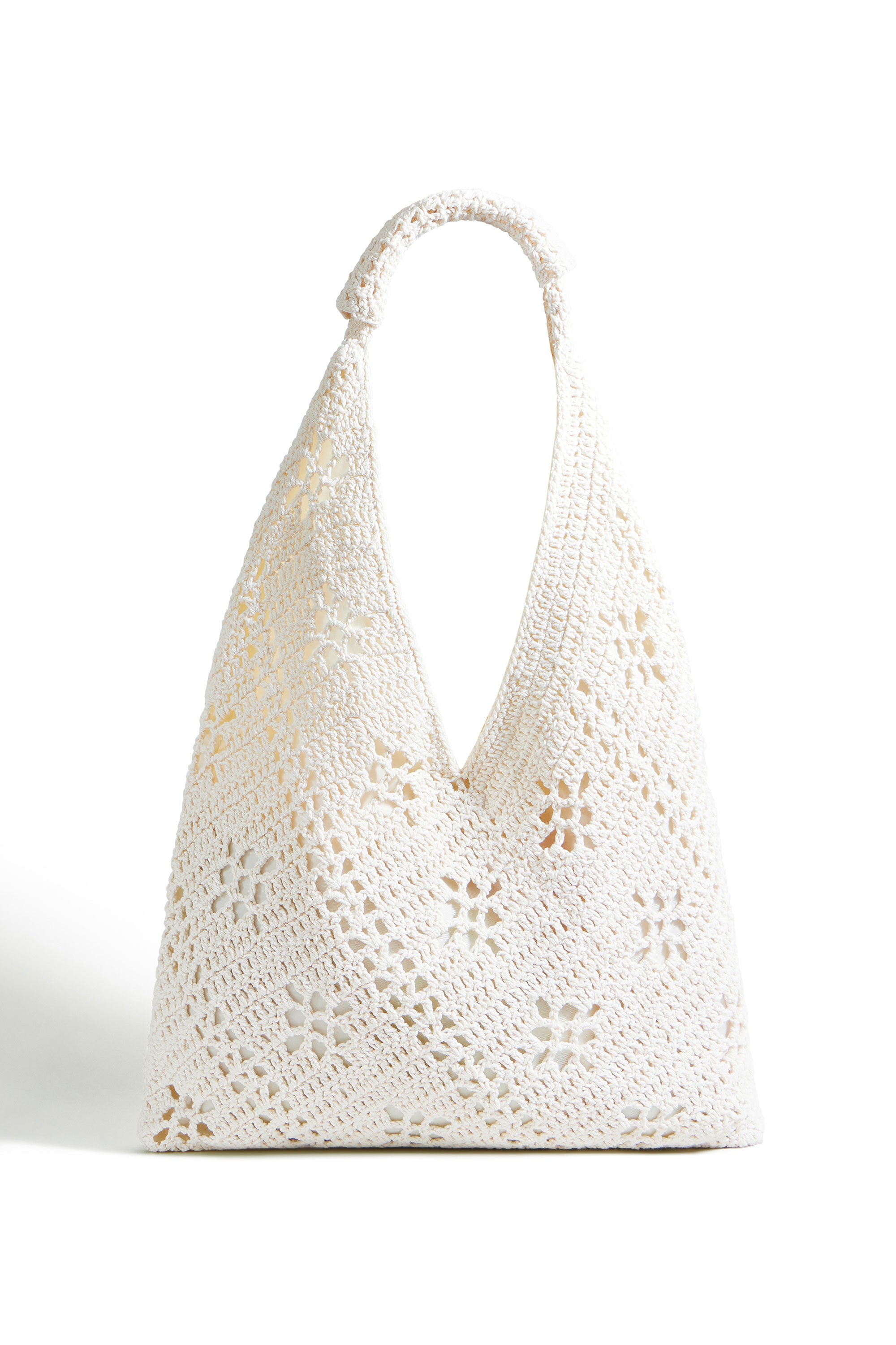 Yumi Ivory Crochet Hand Bag | Yumi